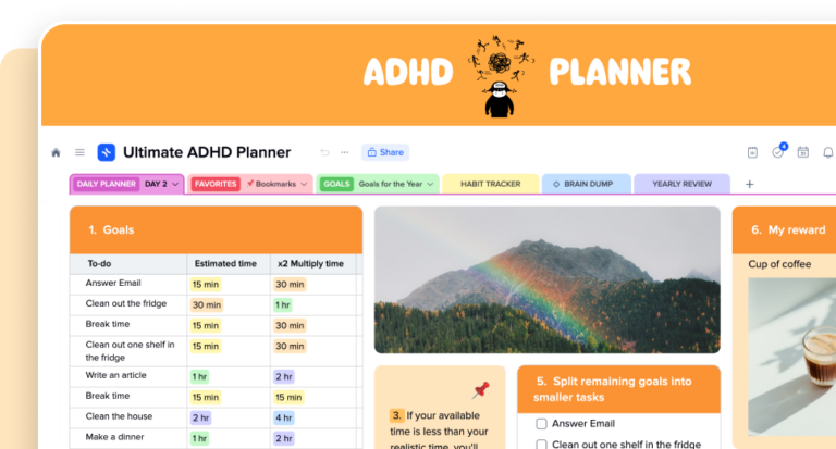ADHD Planners ᐈ Editable & FREE • xTiles